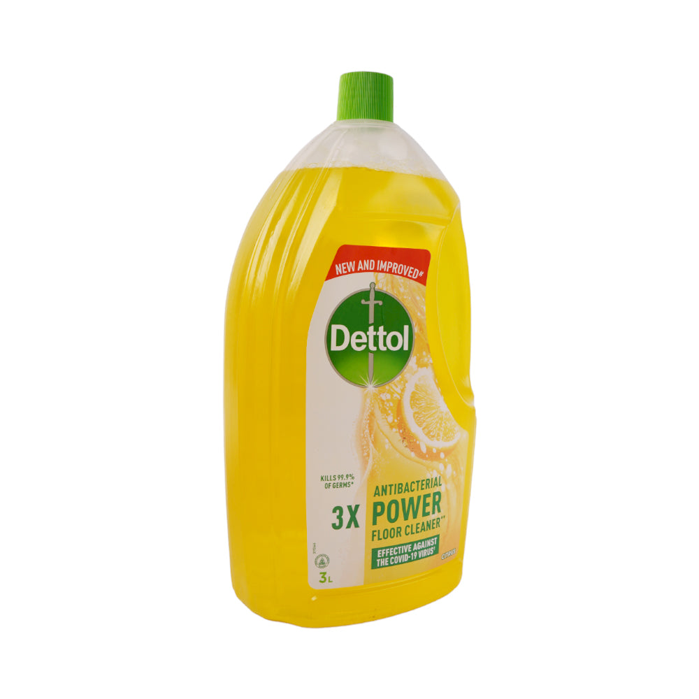 DETTOL FLOOR CLEANER ANTIBACTERIAL POWER CITRUS 3 LTR – Al-Fatah
