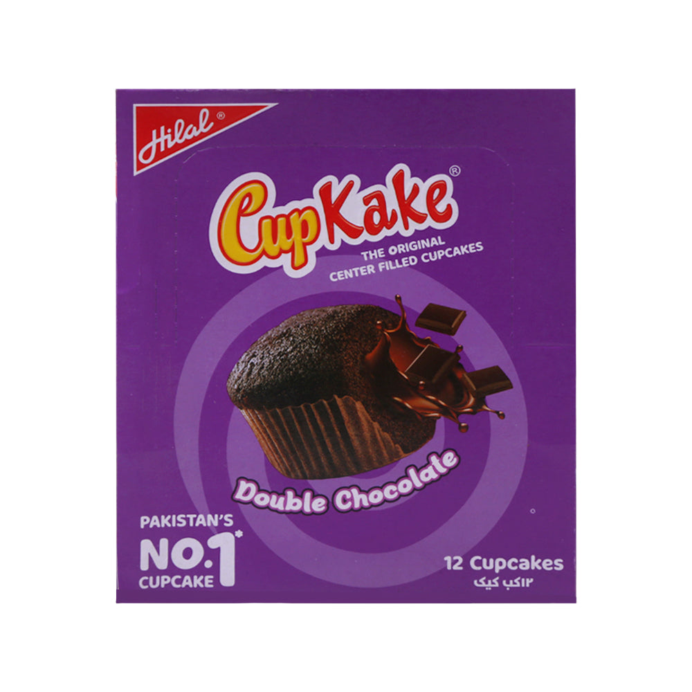 HILAL CUP CAKE DOUBLE CHOCOLATE 22GM BOX 12PC – Al-Fatah
