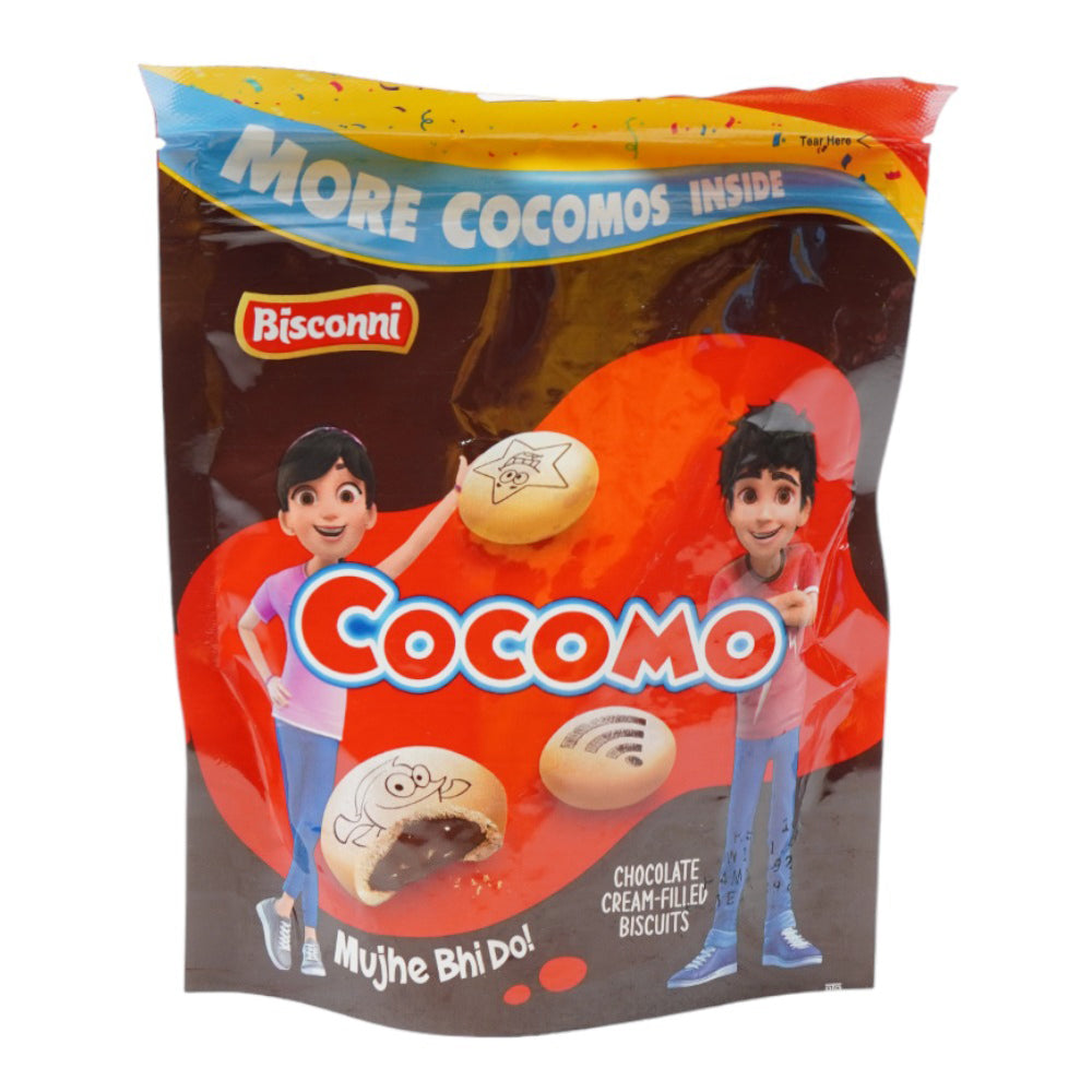 BISCONNI COCOMO CHOCOLATE BISCUIT PARTY PACK 54 GM – Al-Fatah