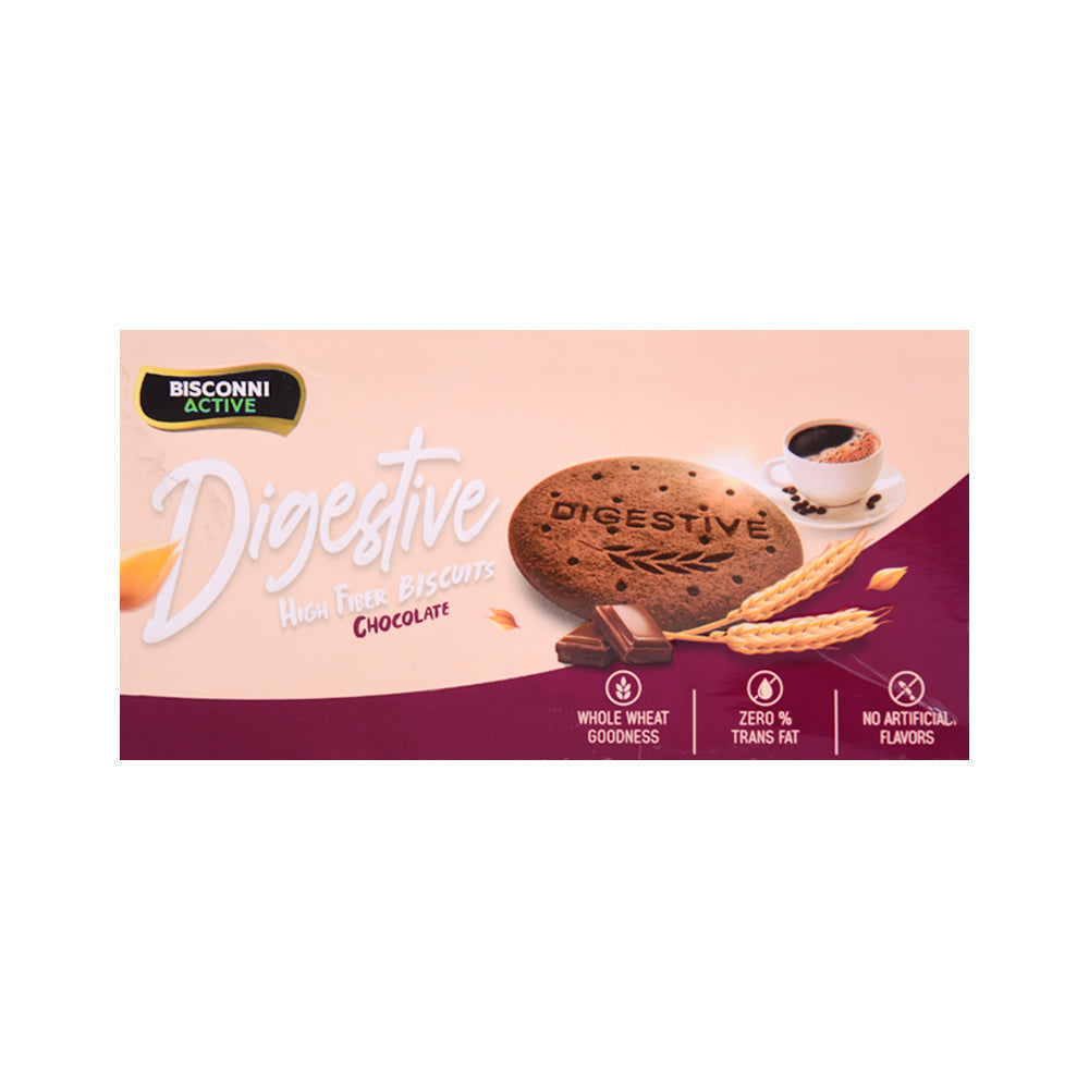 BISCONNI DIGESTIVE CHOCOLATE BISCUITS 26 GM PACK OF 10 PC B – Al-Fatah