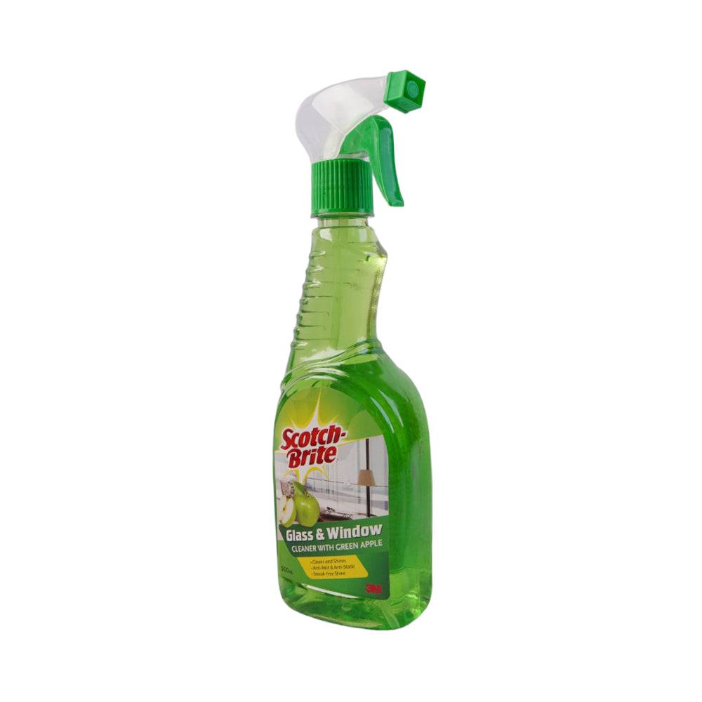 SCOTCH BRITE GLASS CLEANER & WINDOW GREEN APPLE 500 ML – Al-Fatah