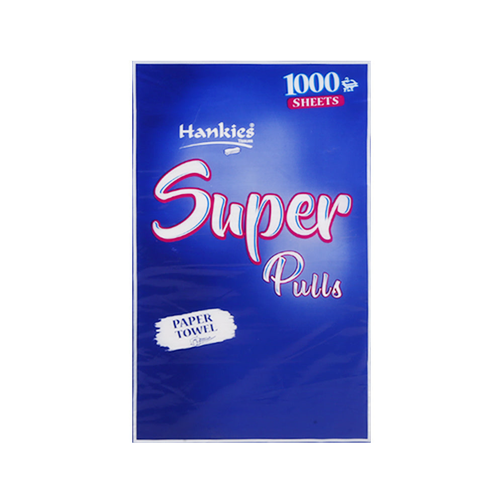 HANKIES SUPER PULLS MULTI PURPOSE TISSUE 1000 SHEETS – Al-Fatah