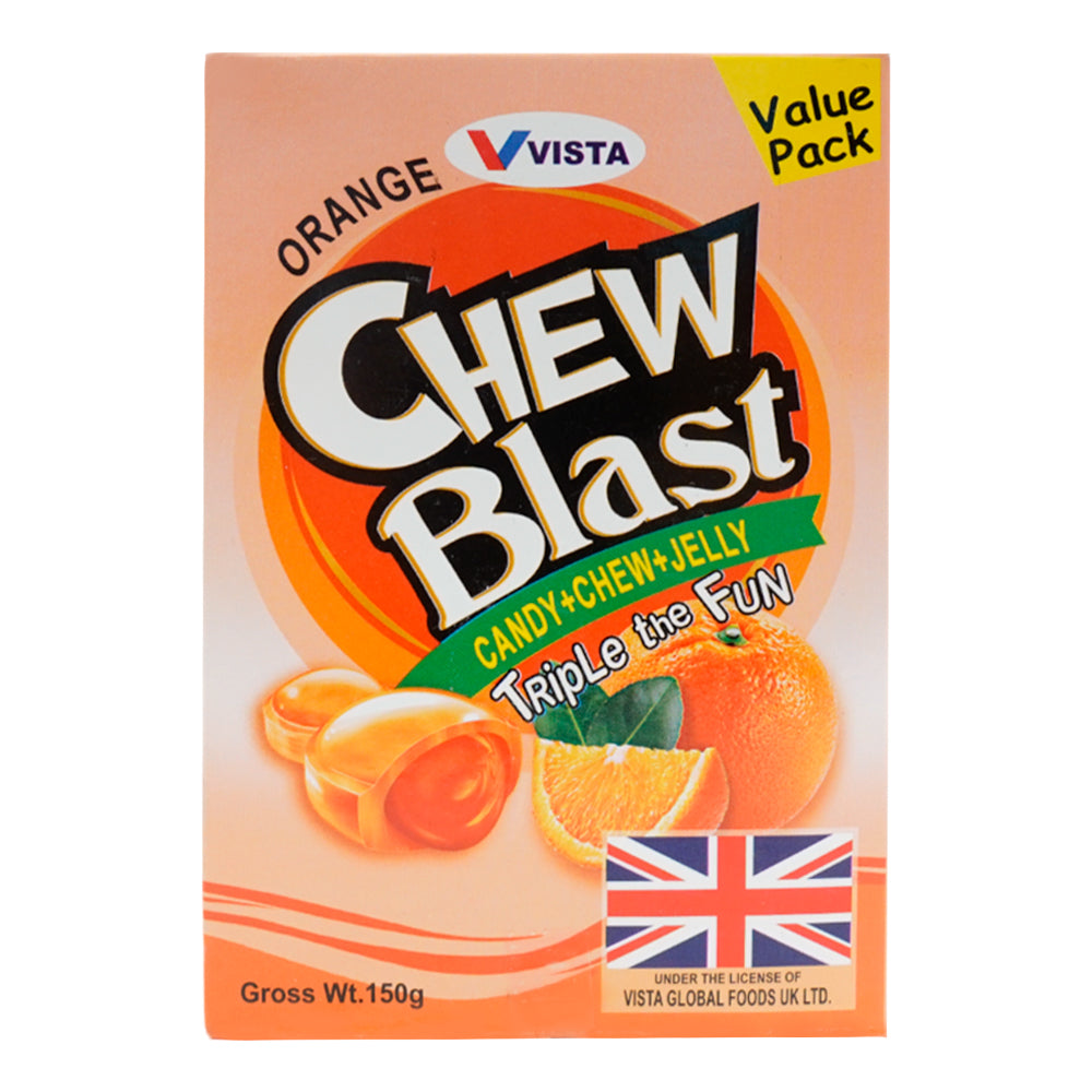 VISTA CHEW BLAST CANDY ORANGE 150 GM – Al-Fatah