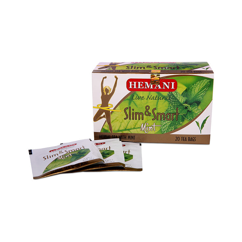 HEMANI HERBAL TEA WITH MINT SLIM & SMART 20 BAGS 40 GM – Al-Fatah