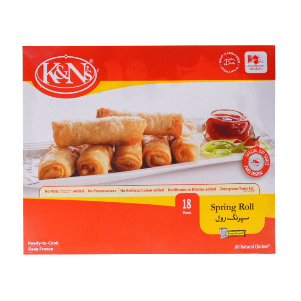 K AND N CHICKEN SPRING ROLL 18 PCS 630 GM – Al-Fatah