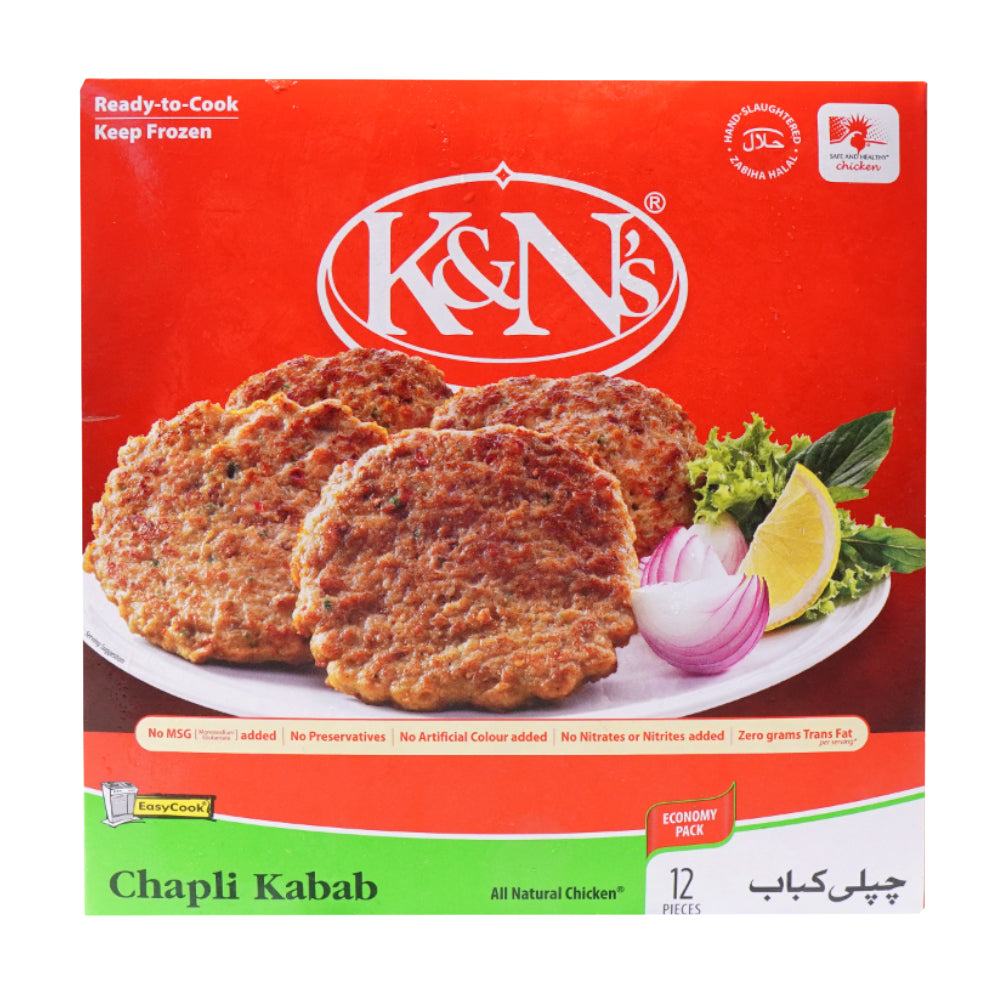 K AND N CHAPLI KABAB 12 PCS 900 GM – Al-Fatah