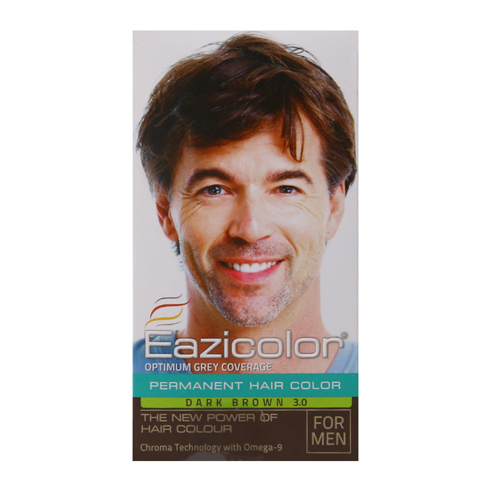 EAZICOLOR PREMIUM KIT FOR MEN 3.0 DARK BROWN – Al-Fatah