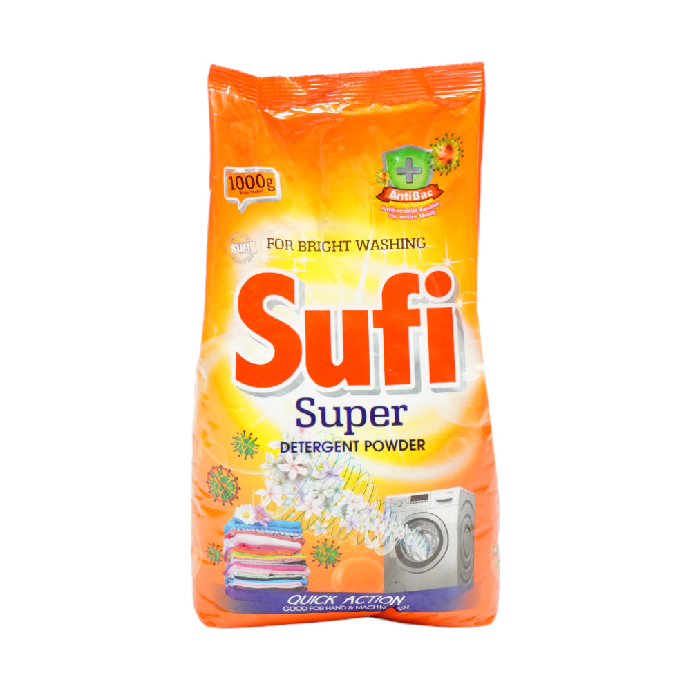 SUFI SUPER DETERGENT POWDER 1 KG BASIC – Al-Fatah