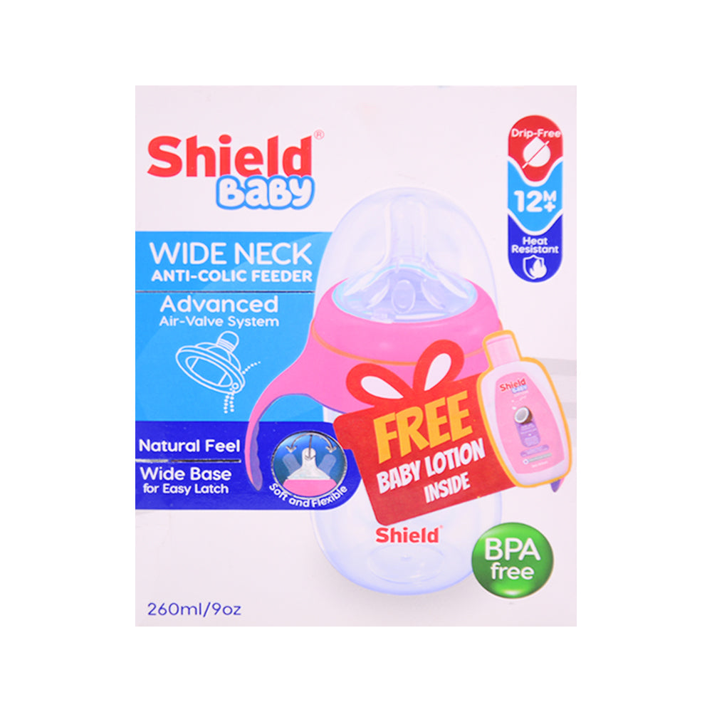 SHIELD FEEDER WIDE NECK ANTI-COLIC 260 ML – Al-Fatah