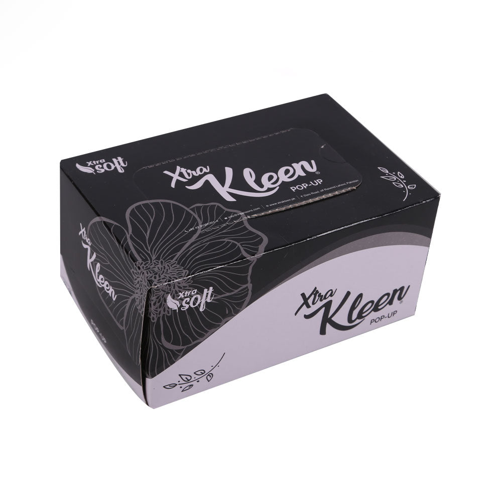 XTRA KLEEN TISSUES POP UP BLACK 300 SHEETS – Al-Fatah