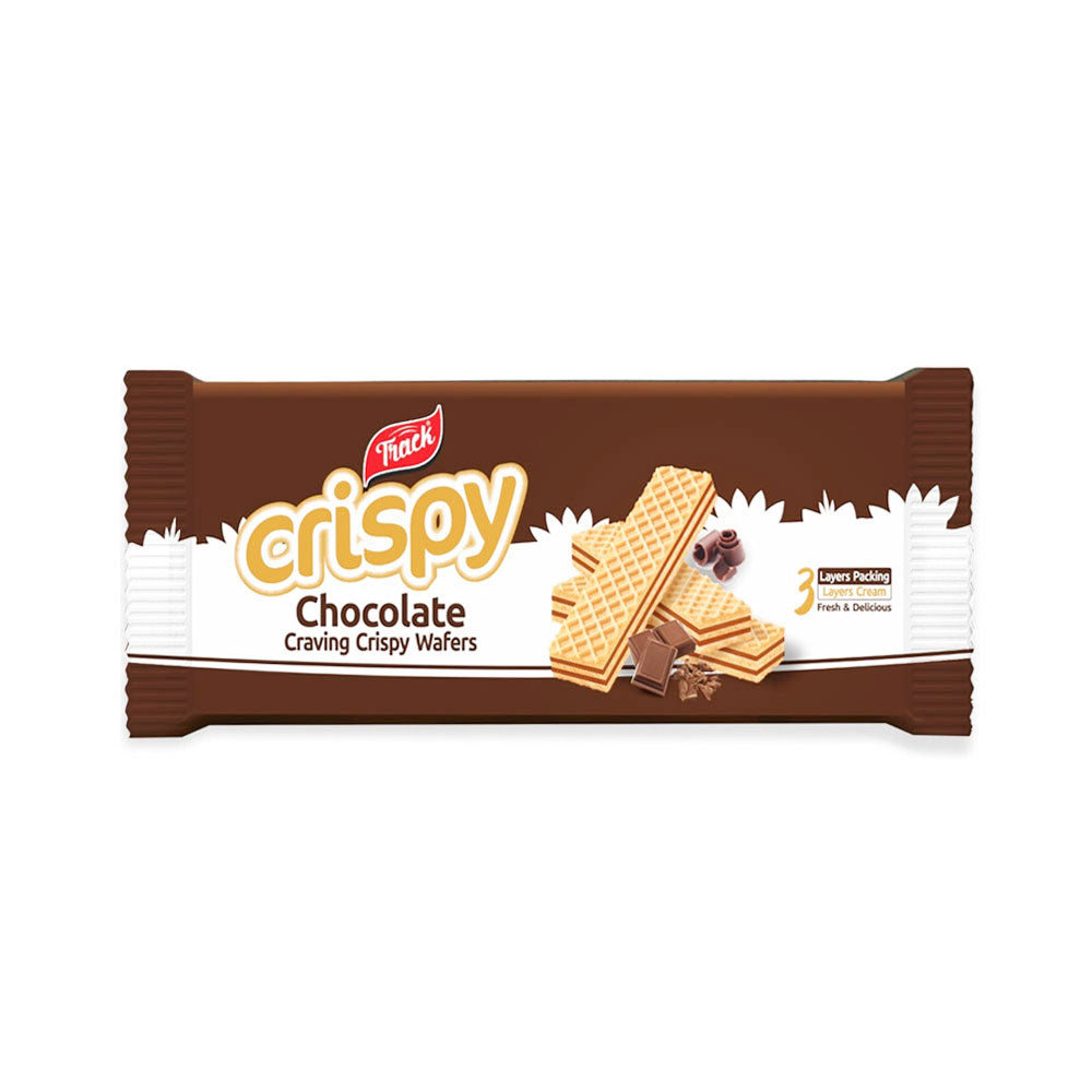 TRACK CRISPY WAFERS CHOCOLATE 75GM – Al-Fatah