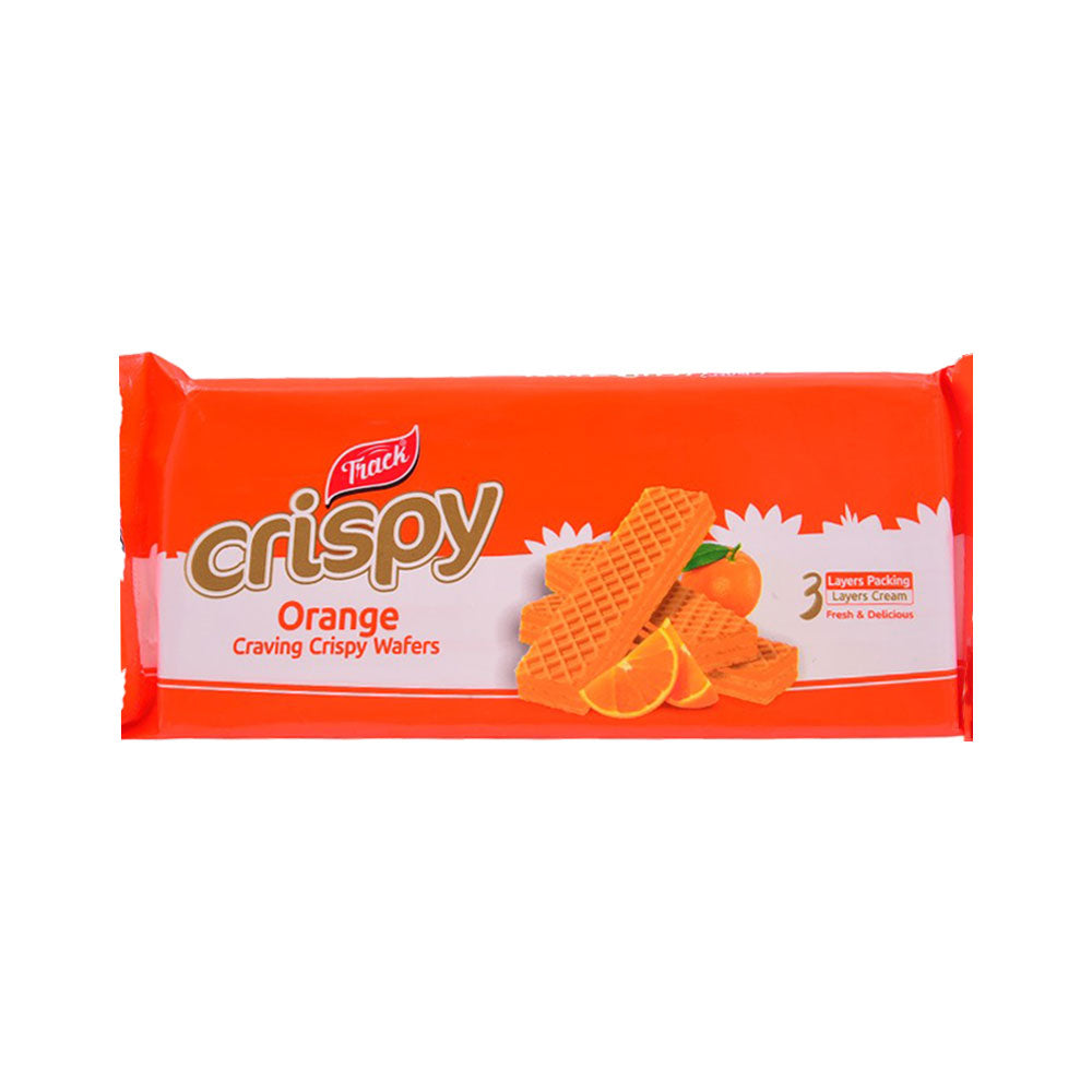 TRACK CRISPY WAFERS ORANGE 150GM – Al-Fatah