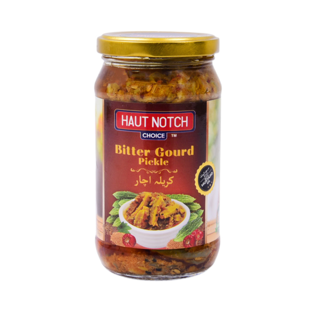 HAUT NOTCH CHOICE KARELA PICKLE WITH OLIVE OIL 340 GM – Al-Fatah