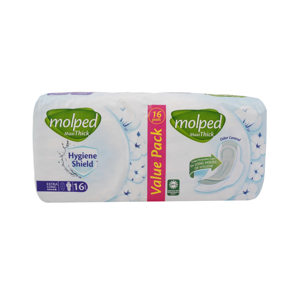 MOLPED MAXI THICK SANITARY PAD EXTRA LONG VALUE PACK 16 PCS – Al-Fatah