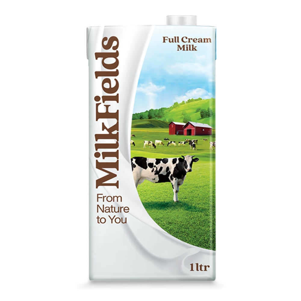 MILK FIELDS FULL CREAM MILK 1 LTR – Al-Fatah