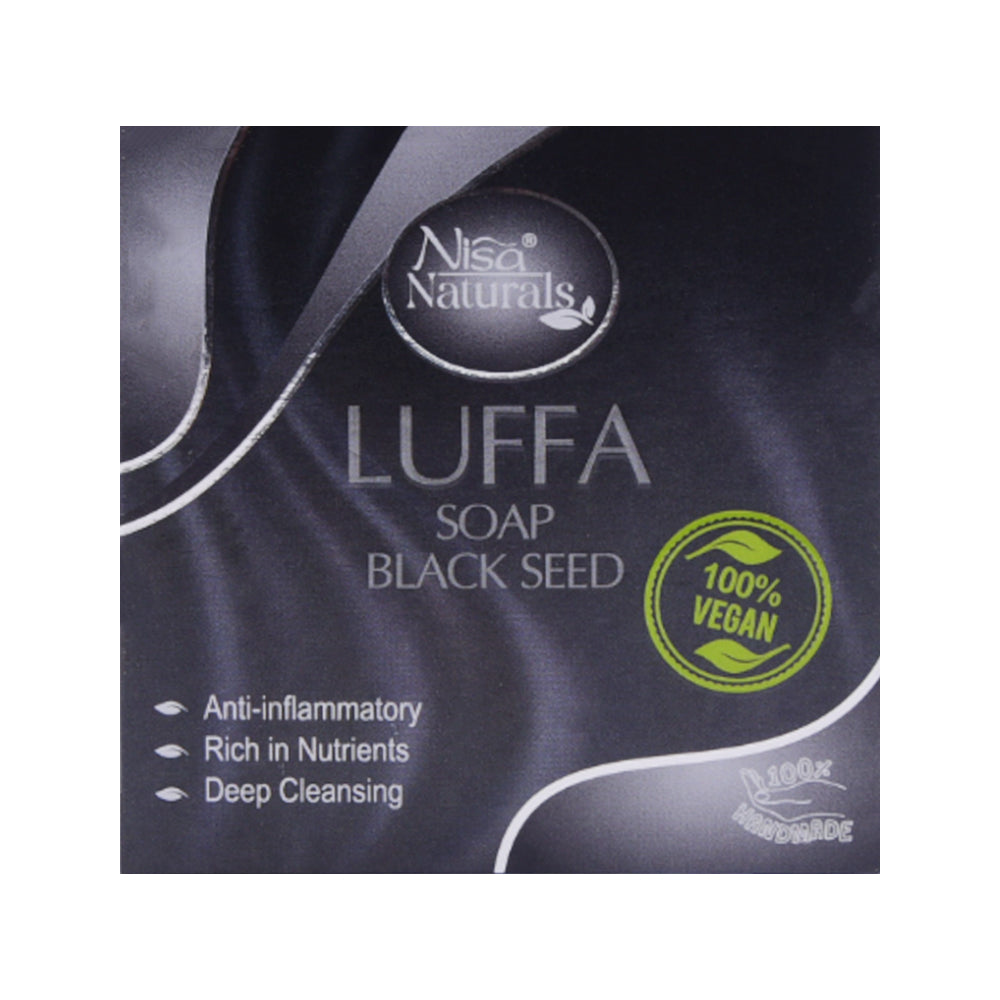 NISA NATURALS BLACK SEED LUFFA SOAP 125GM – Al-Fatah