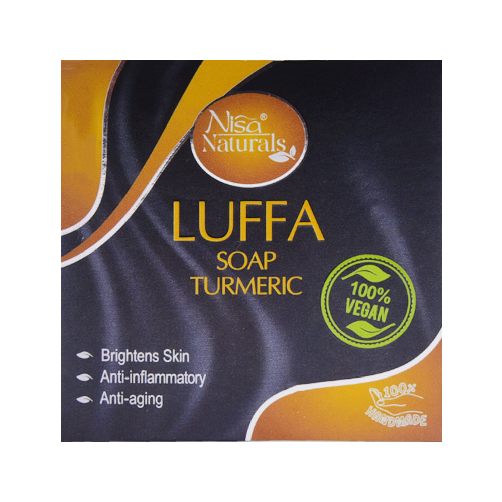 NISA NATURALS TURMERIC LUFFA SOAP 125GM – Al-Fatah