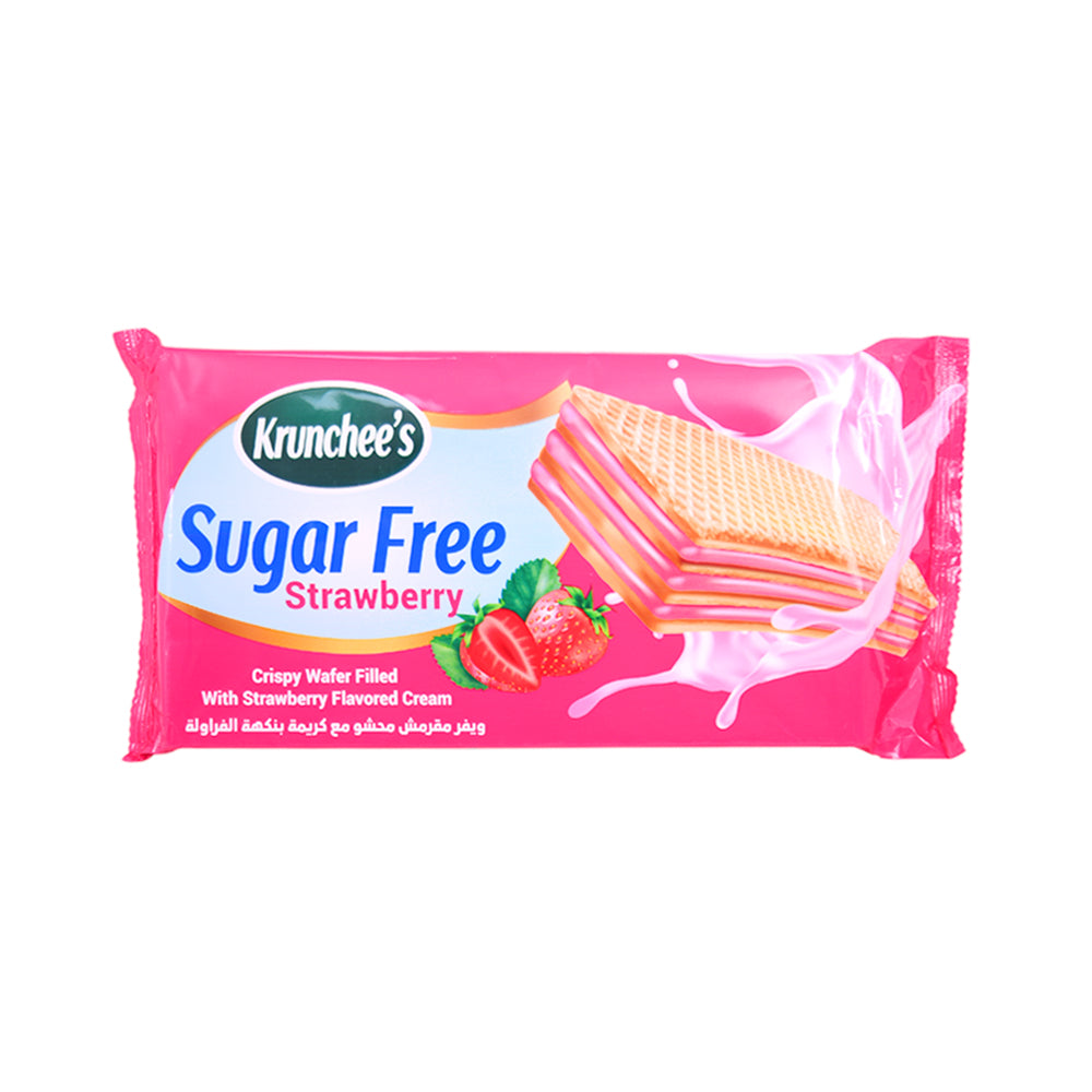 KRUNCHEES SUGAR FREE WAFER STRAWBERRY 100GM – Al-Fatah