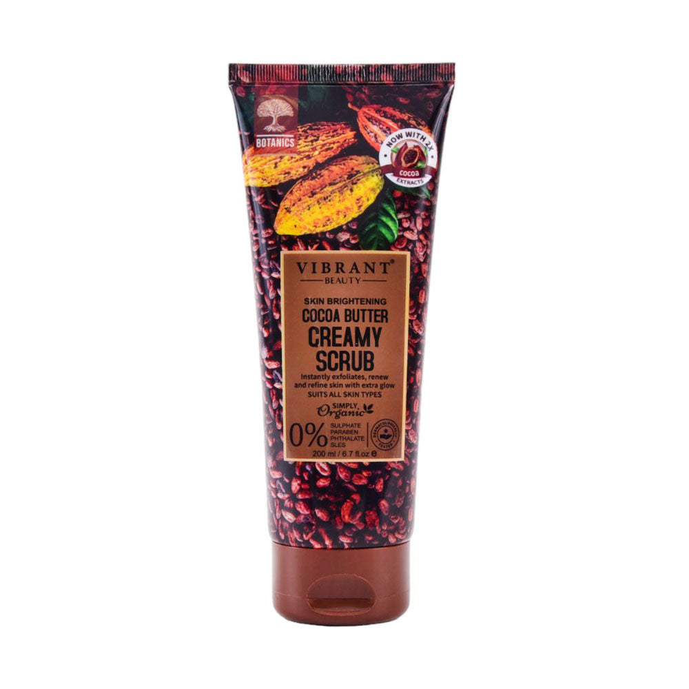 VIBRANT COCOA BUTTER CREAMY SCRUB 200 ML – Al-Fatah