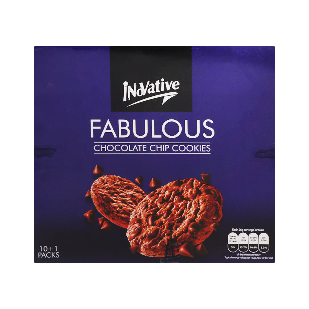 INNOVATIVE FABULOUS CHOCOLATE COOKIE SNACK PACK 26GM PACK OF – Al-Fatah