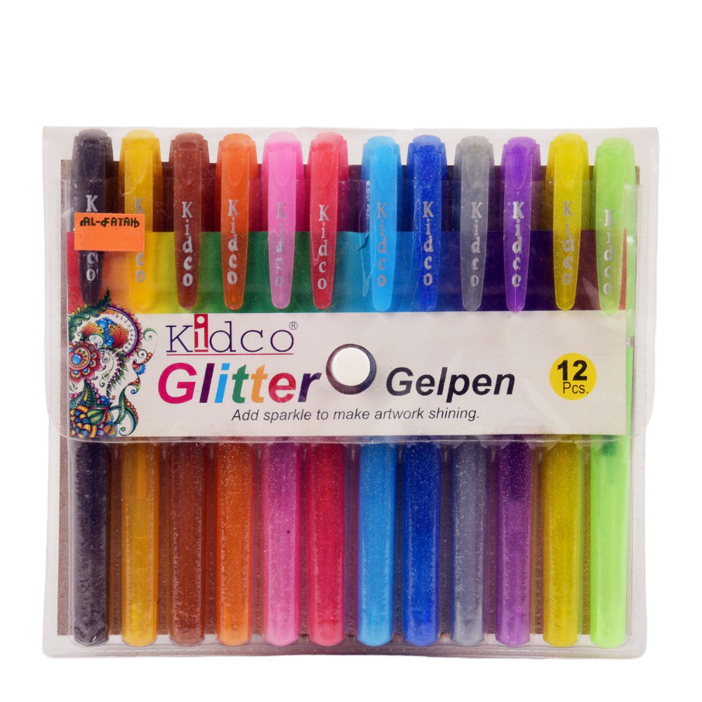 KIDCO GLITTER JELL PEN 12PC PACK A.M – Al-Fatah