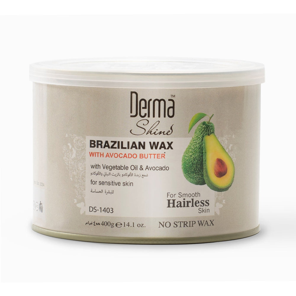 DERMA SHINE BRAZILIAN WAX WITH AVACADO BUTTER 400GM – Al-Fatah