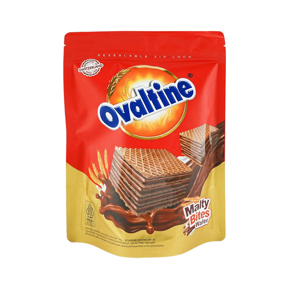 OVALTINE CHOCOLATE MALT BITES WAFER 100 GM – Al-Fatah