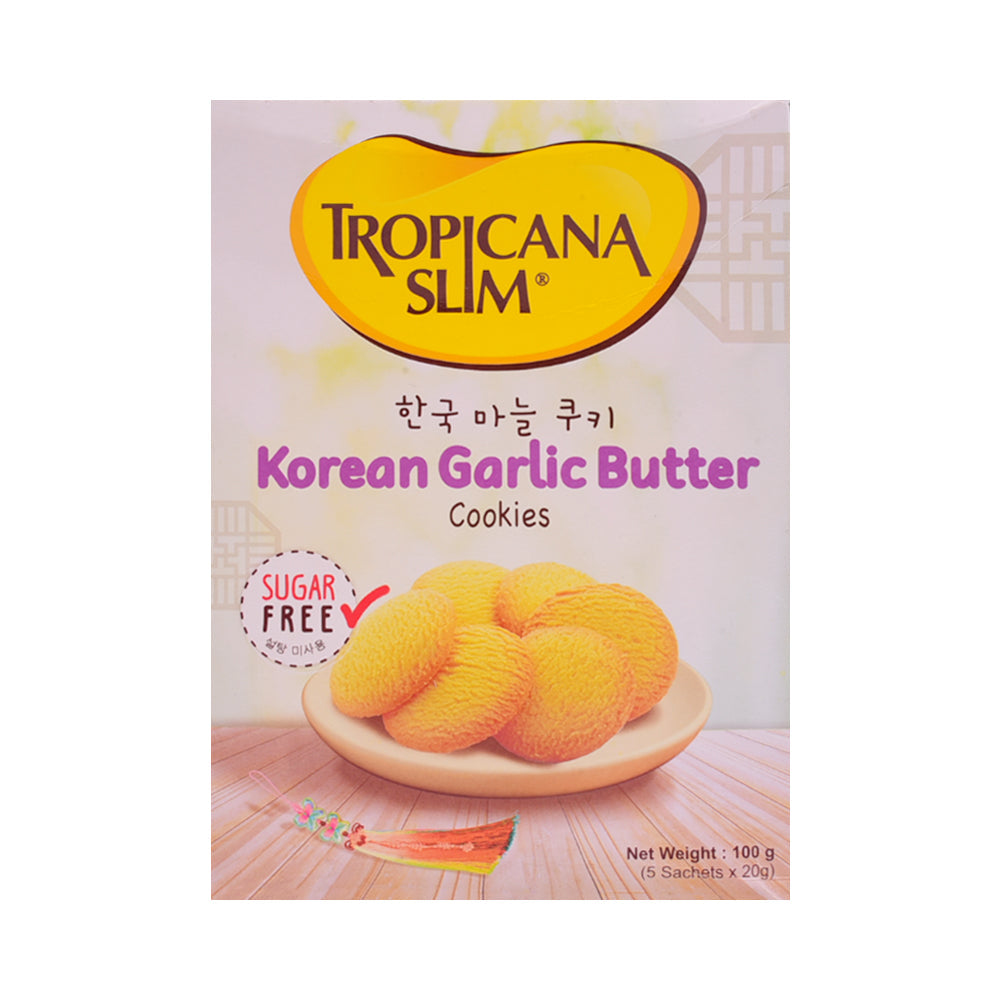 TROPICANA SLIM COOKIES KOREAN GARLIC BUTTER 100 GM – Al-Fatah