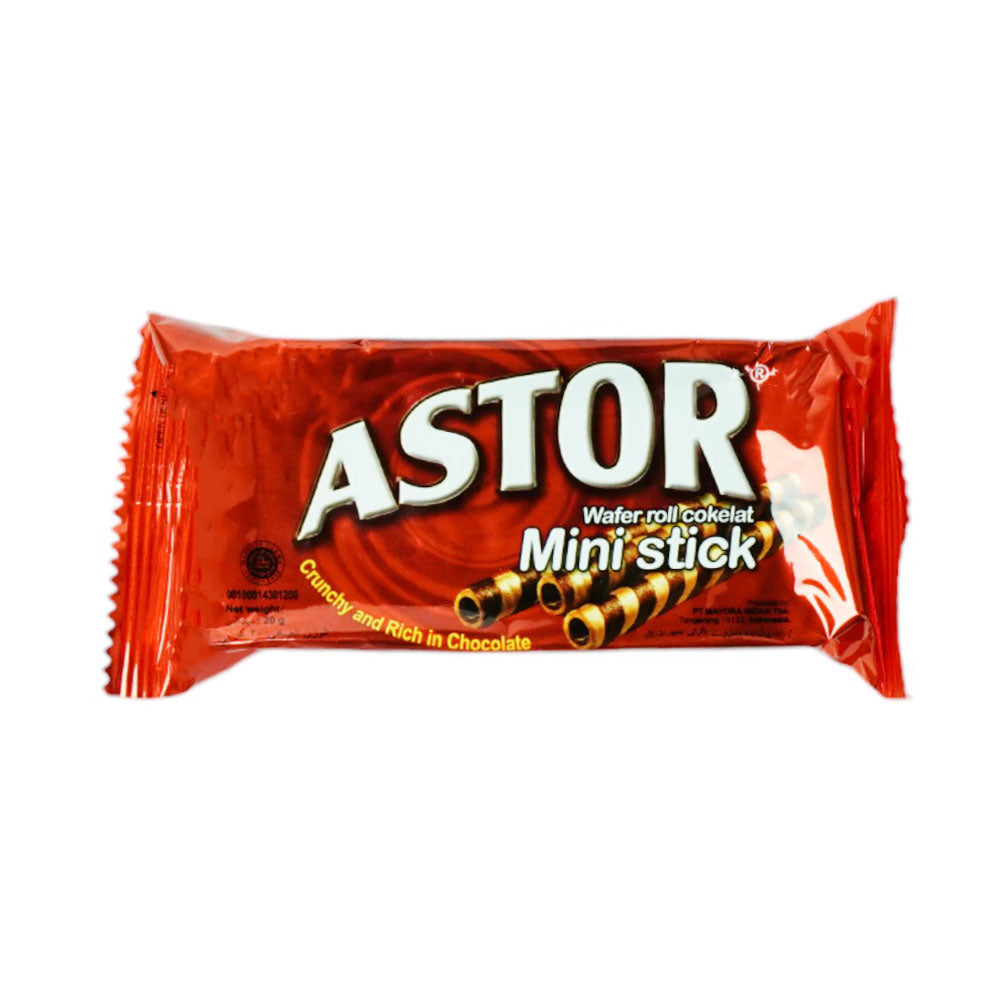 ASTOR WAFER STICK MINI CHOCOLATE 20 GM – Al-Fatah