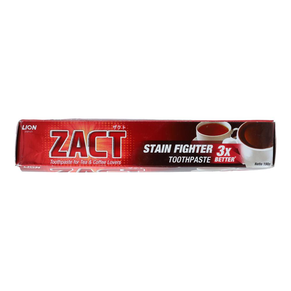 ZACT TOOTH PASTE STAIN FIGHTER WITH TEA & COFFEE 190 GM – Al-Fatah