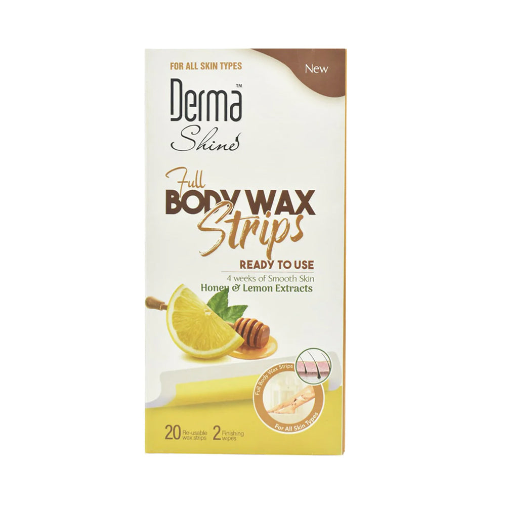 DERMA SHINE BODY STRIPS READY TO USE HONEY & LEMON – Al-Fatah