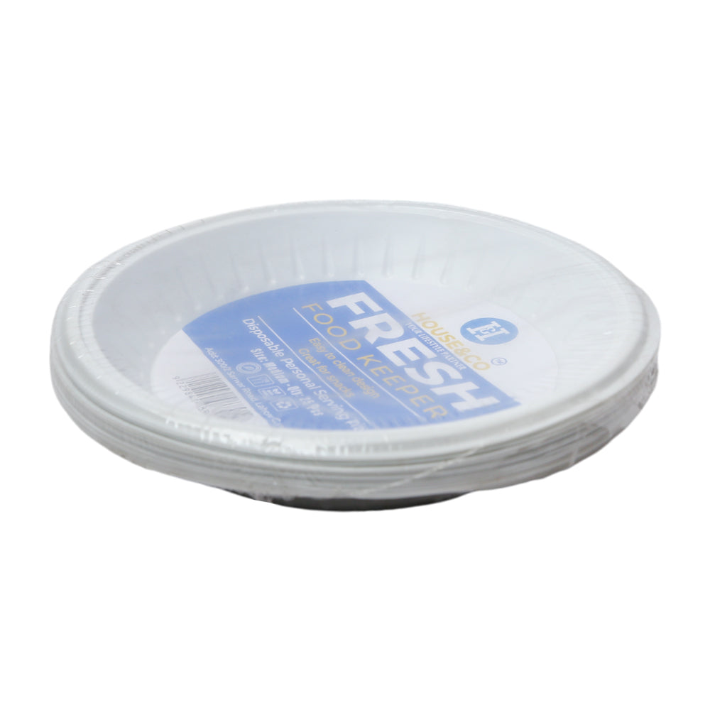 HOUSE & CO DISP PLASTIC PLATE MEDIUM 25PCS – Al-Fatah