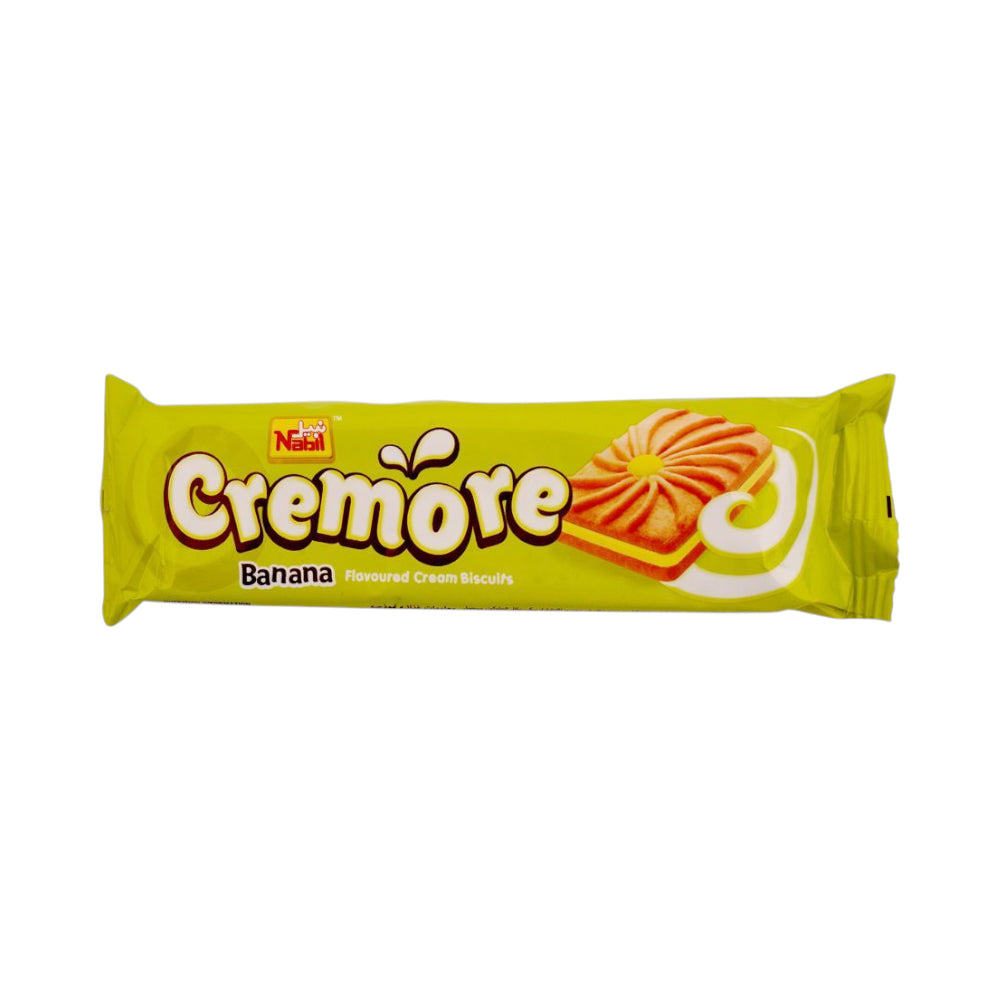 NABIL CREMORE BANANA CREAM BISCUITS 82 GM – Al-Fatah