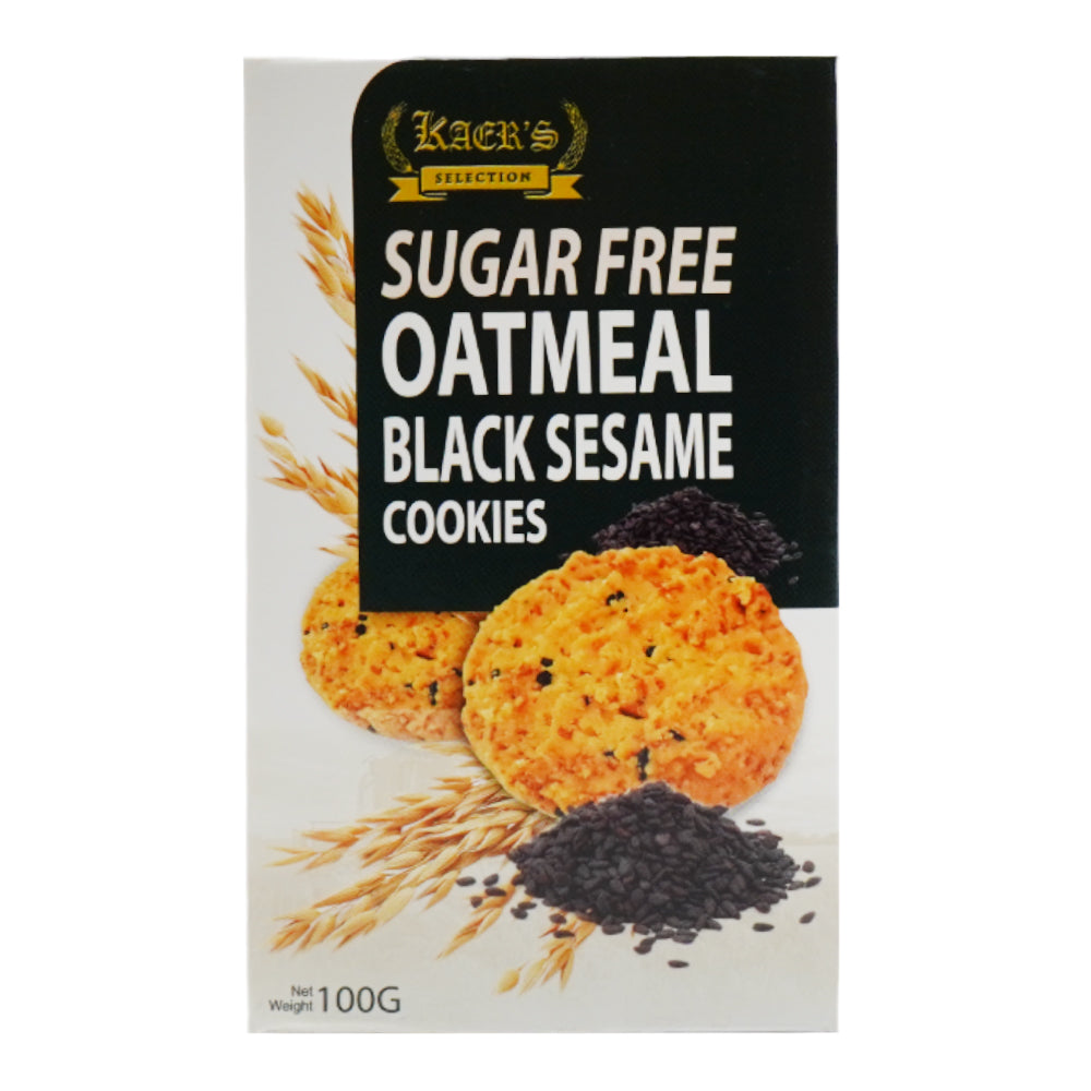 KAERS SELECTION COOKIES OATMEAL BLACK SESAME 100 GM – Al-Fatah
