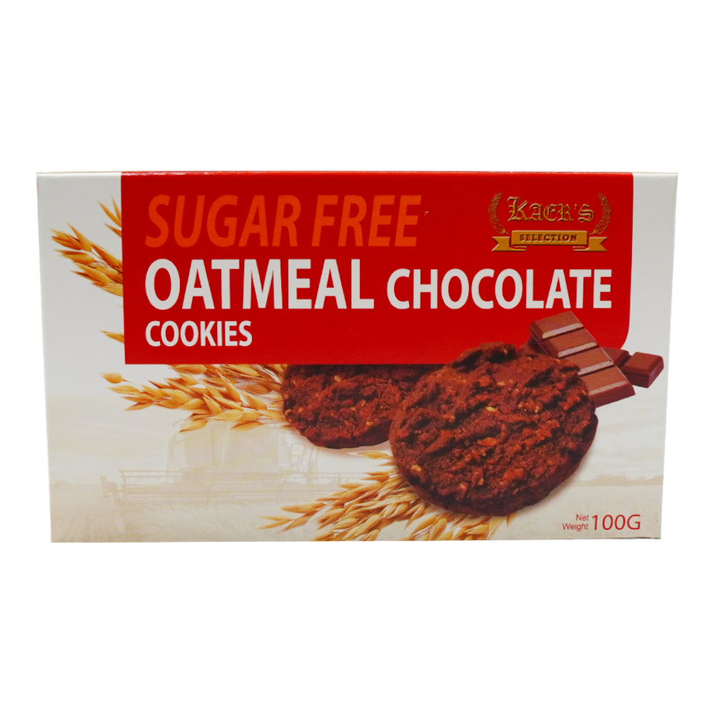 KAERS SELECTION COOKIES OATMEAL CHOCOLATE SUGAR FREE 100 GM – Al-Fatah