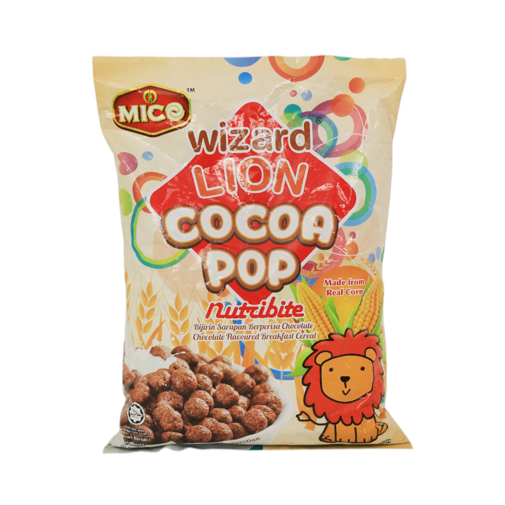 MICO WIZARD LION CEREAL COCOA POP CHOCOLATE 350 GM – Al-Fatah