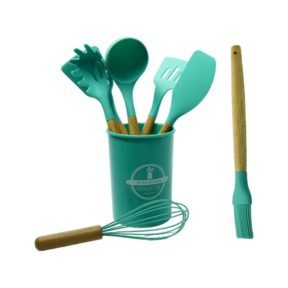 KITCHEN SPOON SET 12PC SILICON 50458 – Al-Fatah