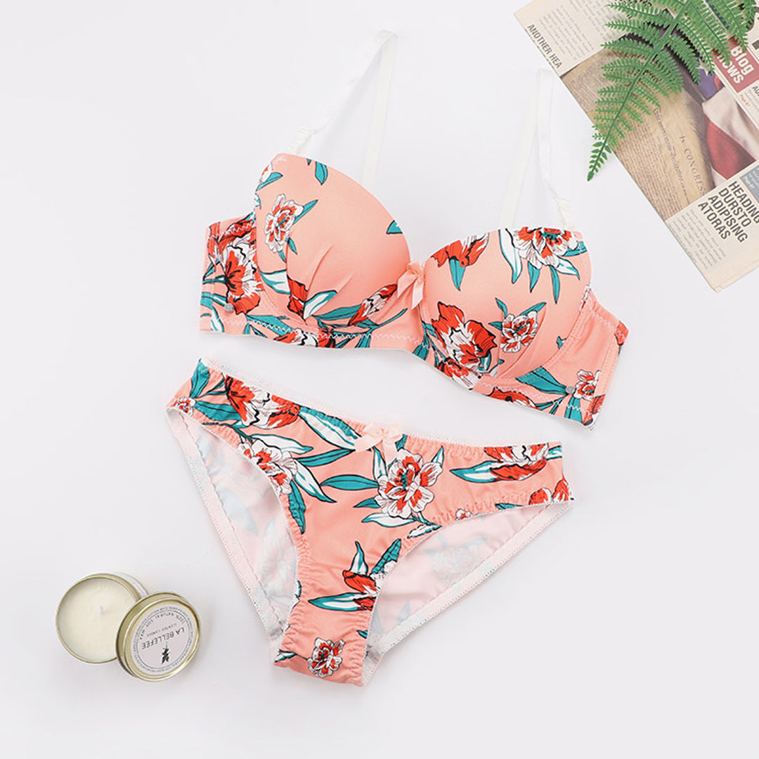 BELLEZA PRINTED PADDED BRA SET A2138 – Al-Fatah