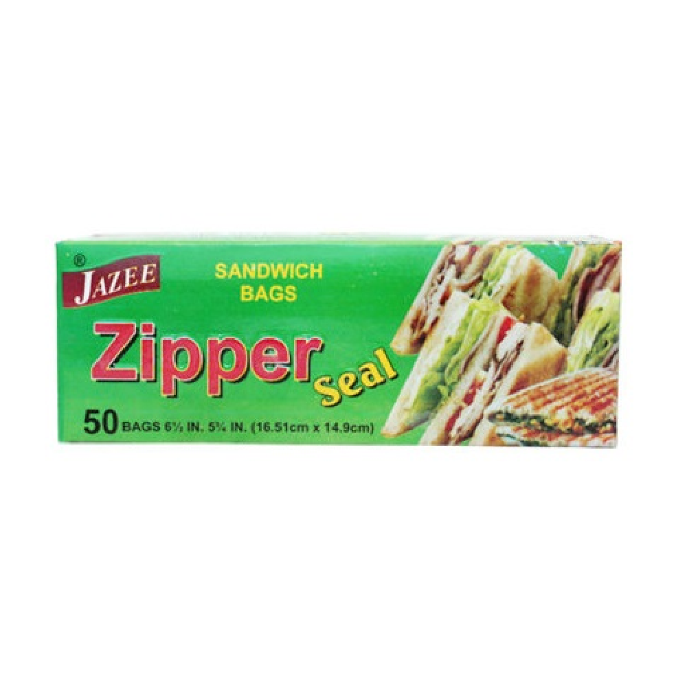 JAZEE ZIPPER SEAL SANDWICH BAG 50PCS PC – Al-Fatah