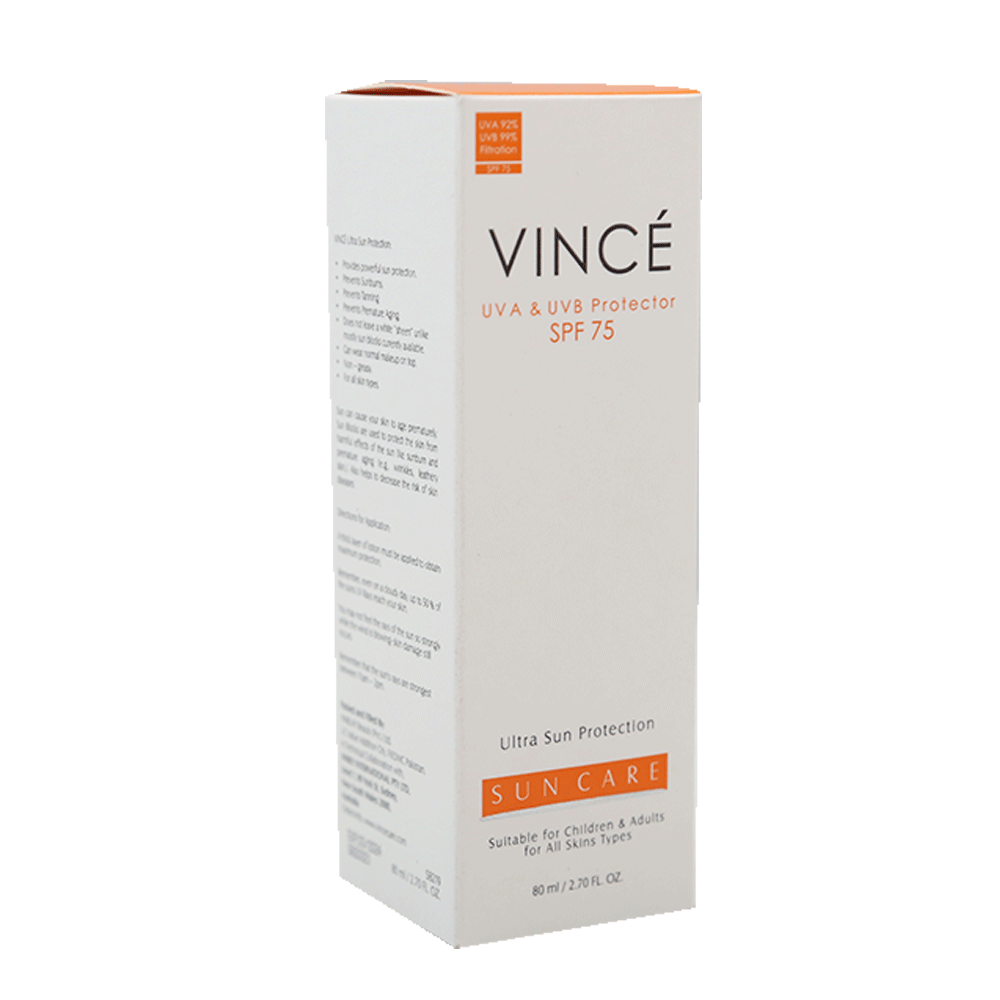 VINCE SUNBLOCK EXTRA SUN PROTECTION & SUN CARE SPF75 80 ML – Al-Fatah