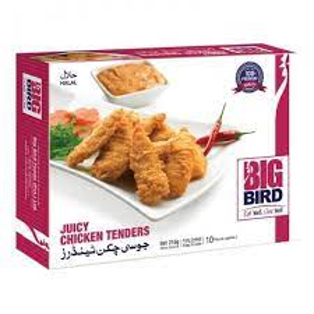 BIG BIRD JUICY CHICKEN TENDERS SMALL 216GM – Al-Fatah