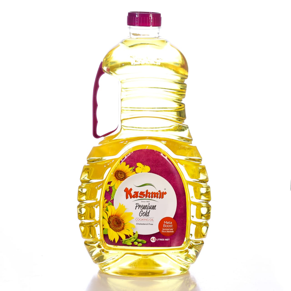 KASHMIR PREMIUM GOLD COOKING OIL BOTTLE 4.5 LTR – Al-Fatah