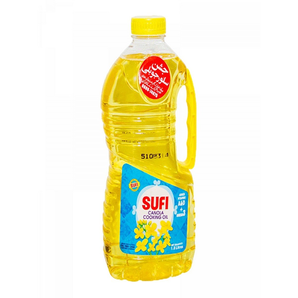 SUFI CANOLA COOKING OIL BOTTLE 1.8 LTR – Al-Fatah