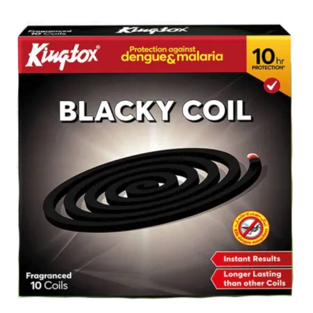 KING MOSQUITO COIL BLACKY EXTRA POWER 10PC PACK – Al-Fatah