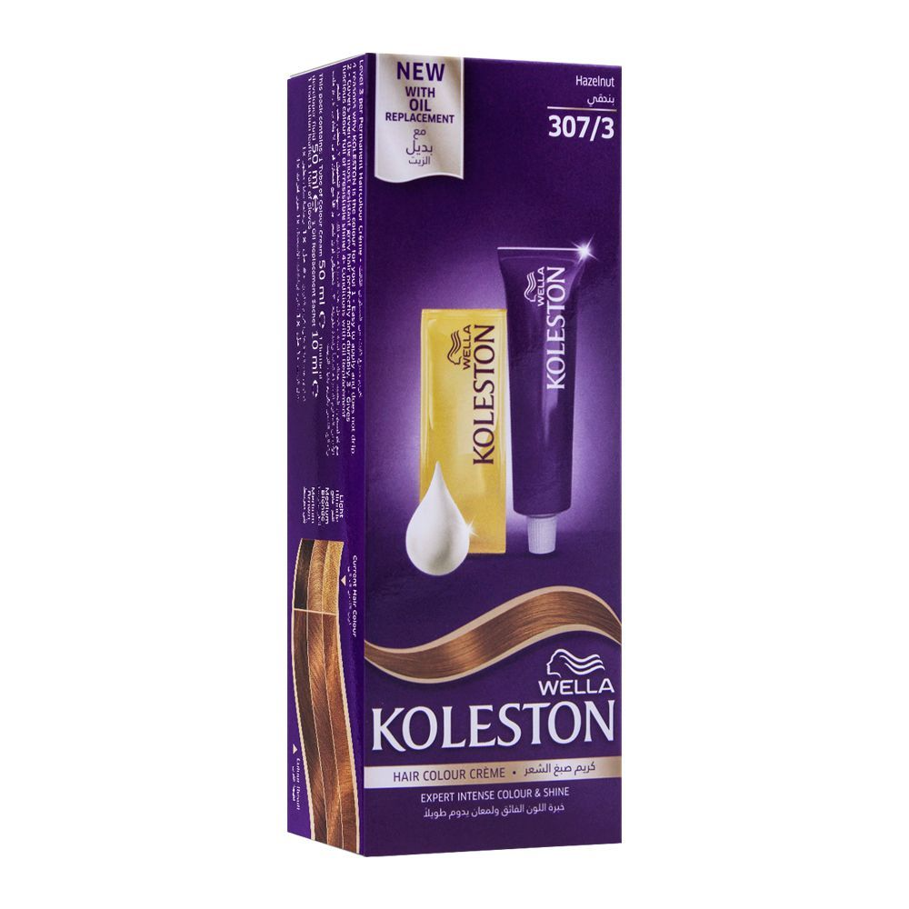 WELLA KOLESTON HAIR COLOR CREAM HAZELNUT 307/3 PC – Al-Fatah