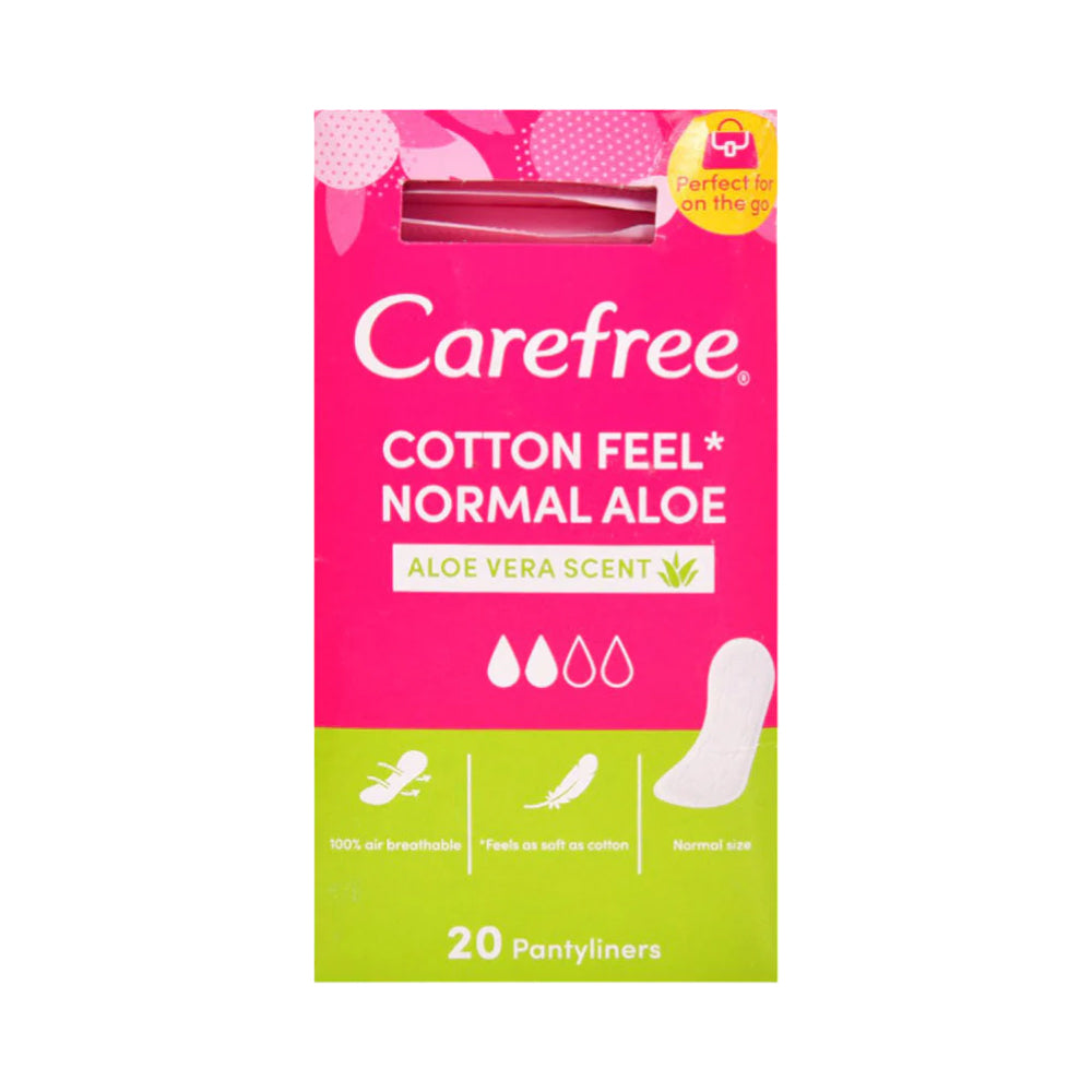 CAREFREE SANITARY PADS ALOE SCENTED 20PC – Al-Fatah