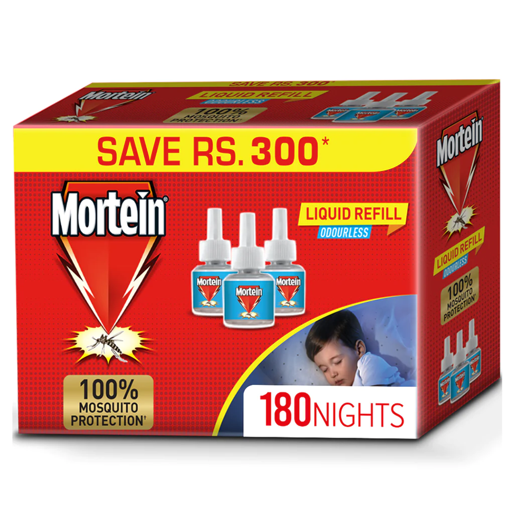 MORTEIN LIQUID FRAGRANT 360 REACH 3PC REFILL JAMBO PACK – Al-Fatah