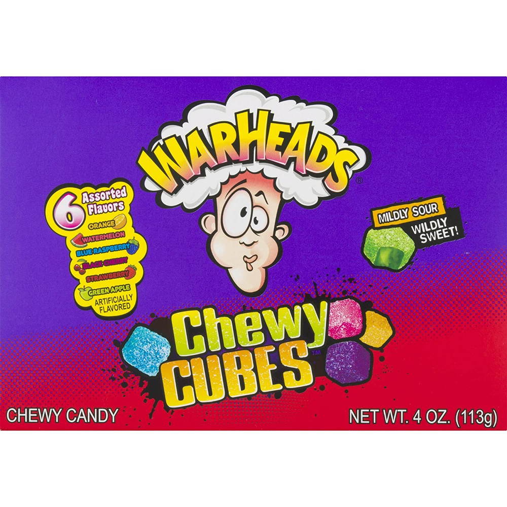 WARHEADS CANDY CHEWY CUBES 113 GM – Al-Fatah