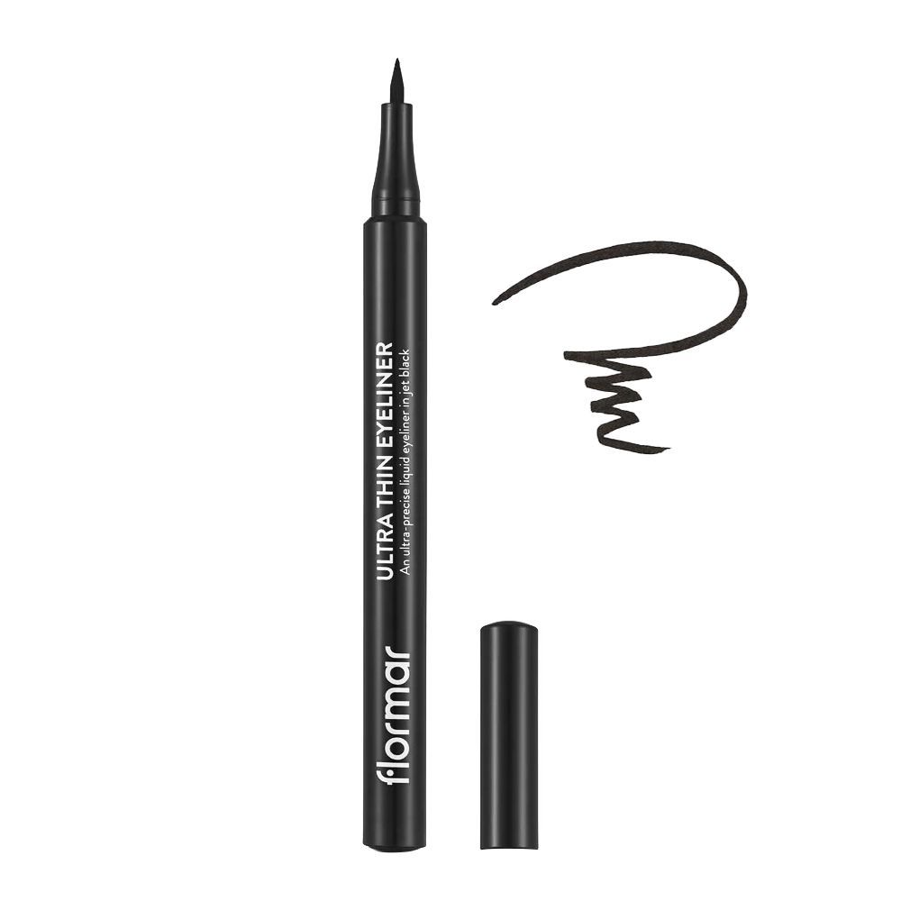 FLORMAR ULTRA THIN EYELINER LIQUID JET BLACK – Al-Fatah