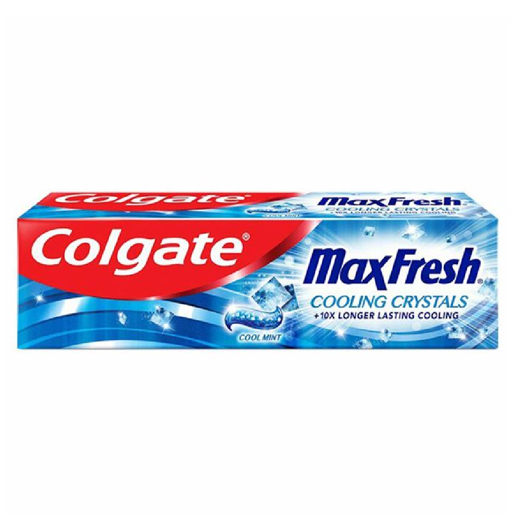 COLGATE TOOTH PASTE MAX FRESH COOLING CRYSTAL 10X LONGER 100 – Al-Fatah